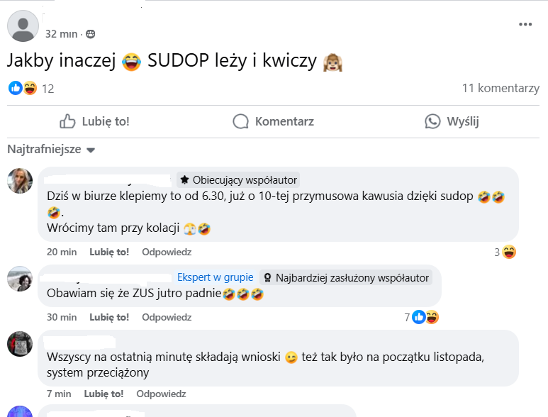Wakacje od ZUS powodują problemy z wyszukiwarką SUDOP. W najbliższych dniach może być jeszcze ...